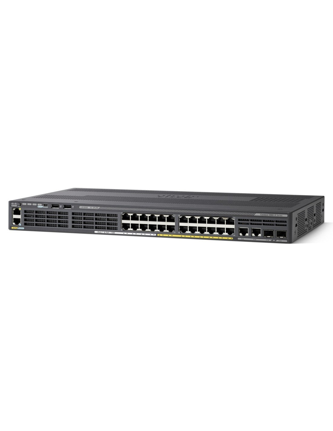 🔀 Cisco Catalyst 2960X 24 Ports PoE+ 370W Gigabit LAN Base Switch 🔗